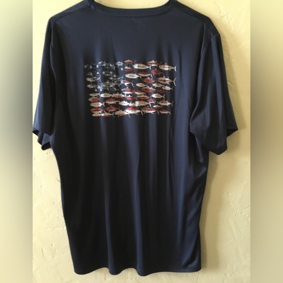 the american outdoor | Shirts | The American Outdoor Fish Dri Fit Style ...